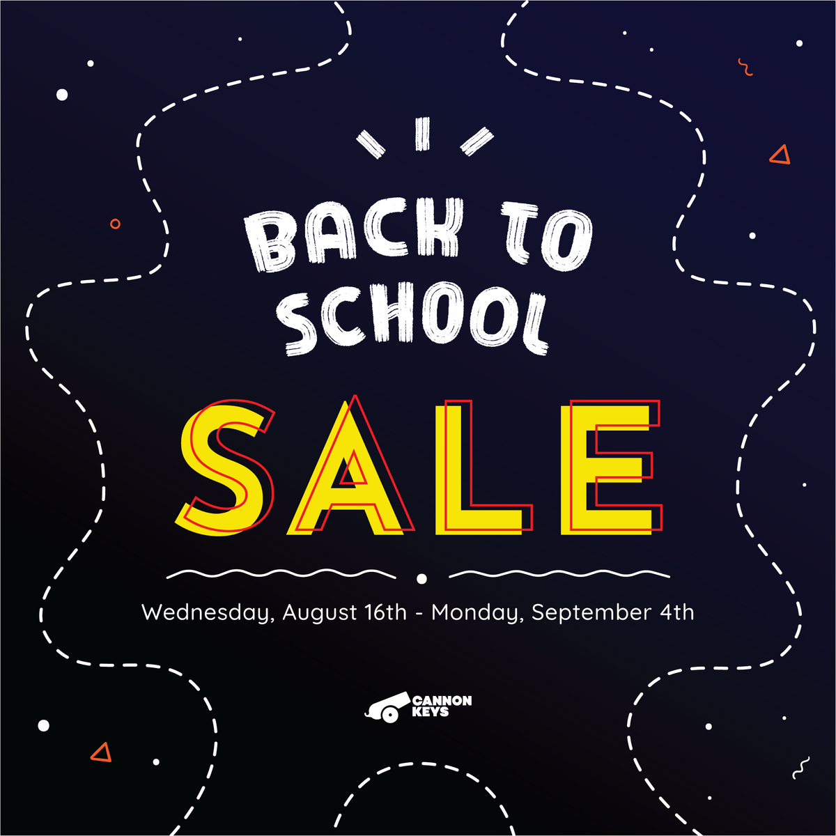 CannonKeys Back to School Sale
