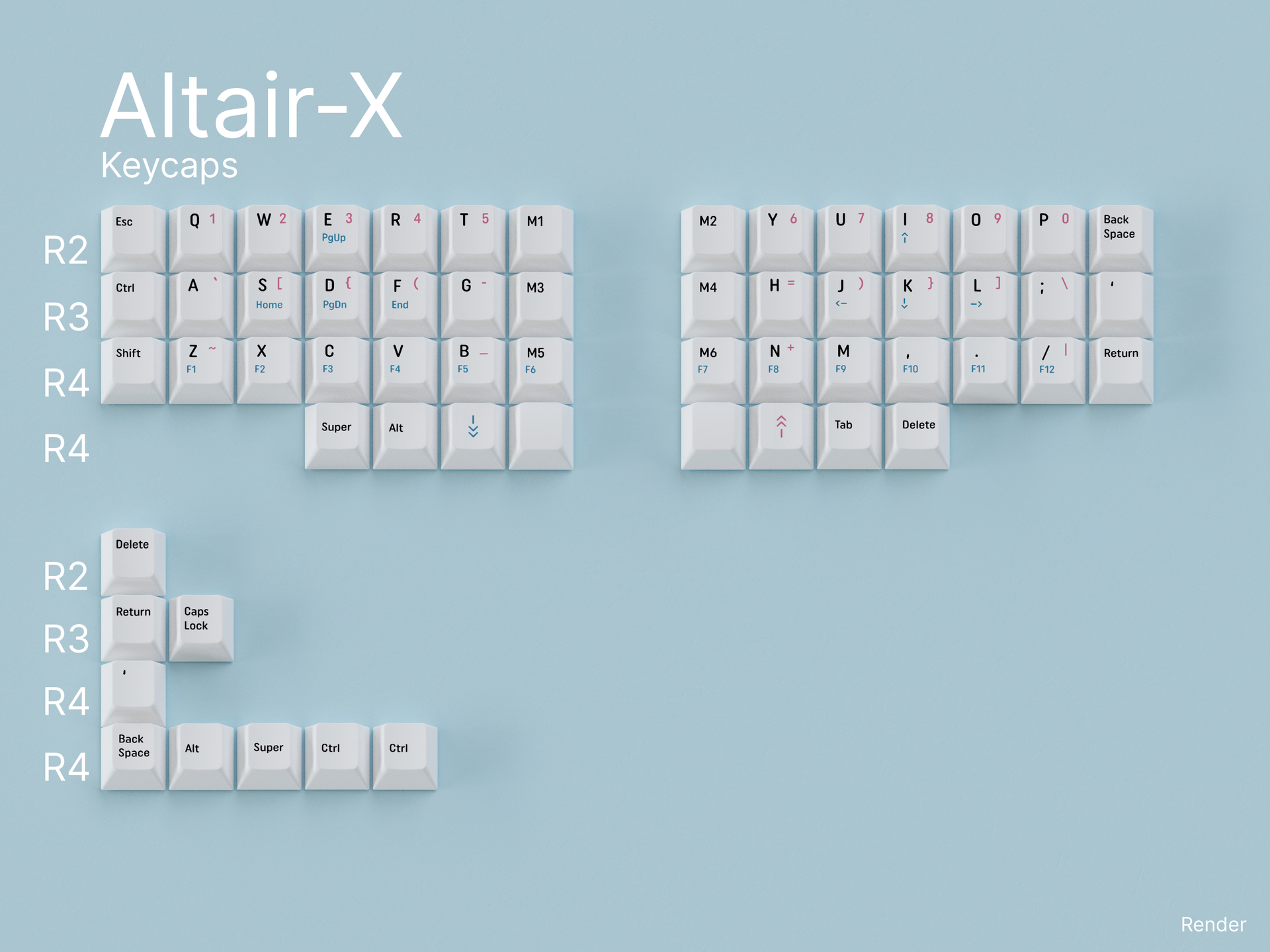 Altair & Altair-X Keycaps – CannonKeys
