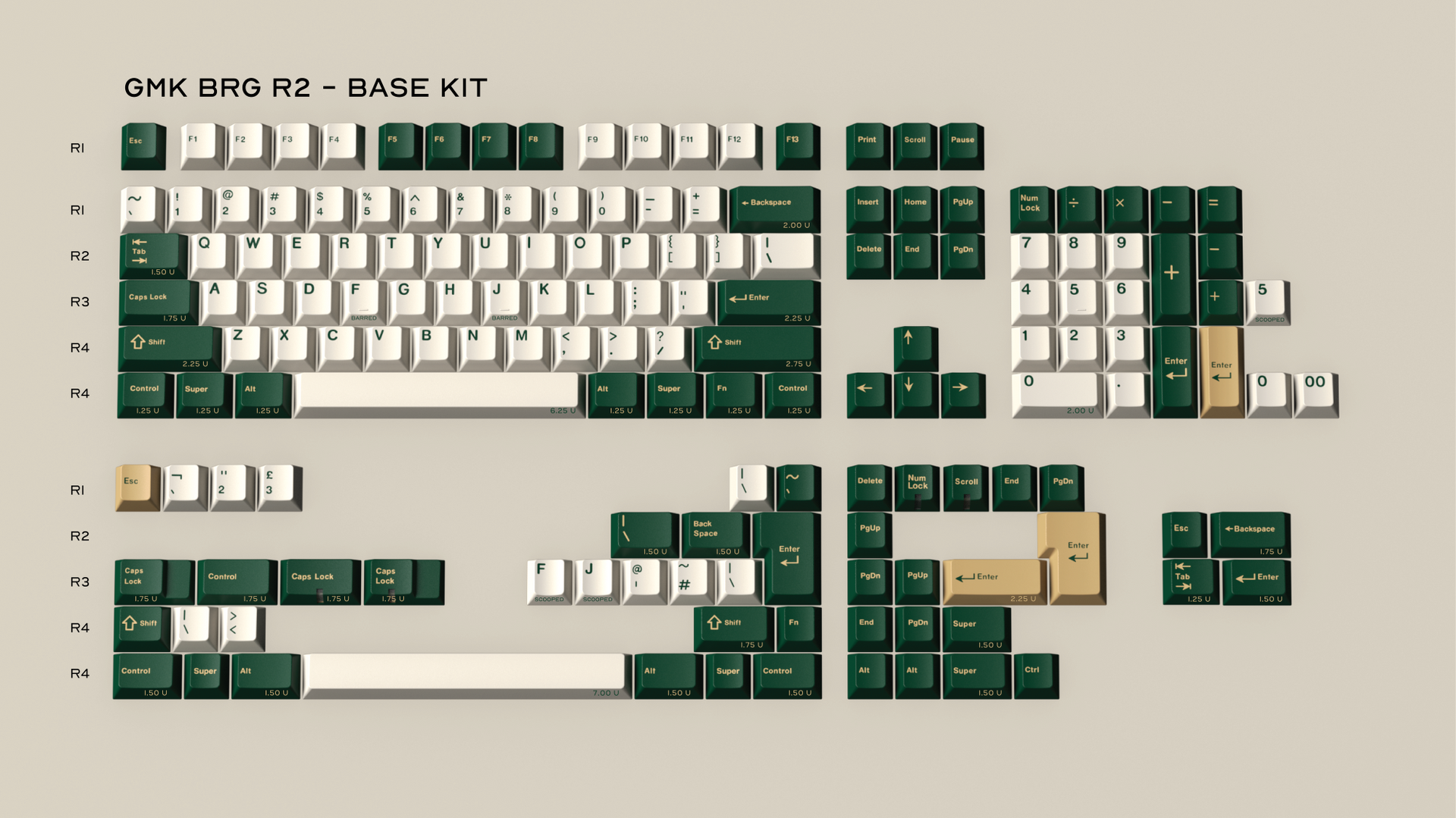 GMK British Racing Green (BRG) Round 2 – CannonKeys