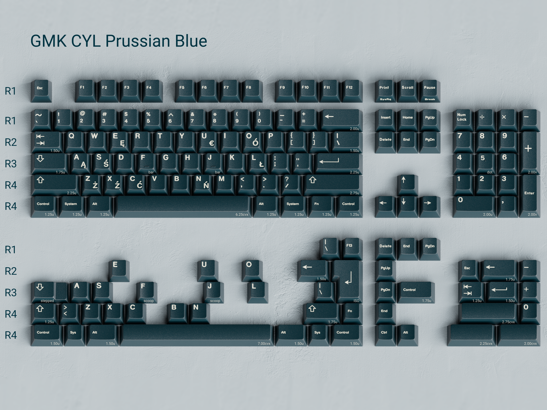 GMK Prussian Blue – CannonKeys