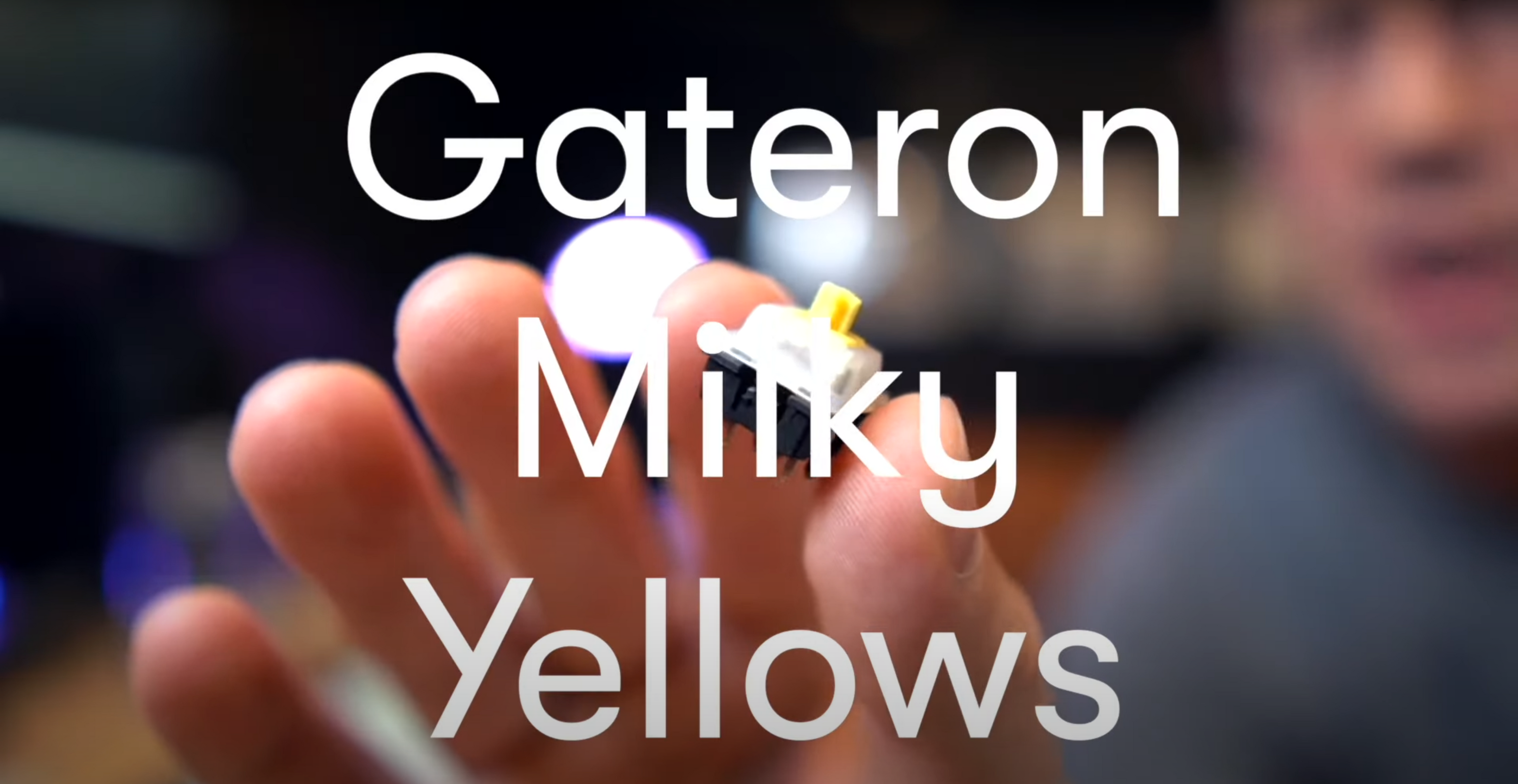 Gateron Milky Yellow Black Bottom Pro Linear Switch – CannonKeys