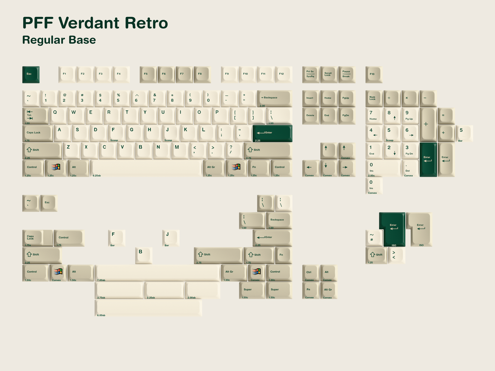 PFF Verdant Retro – CannonKeys