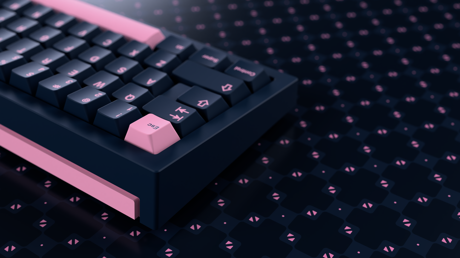 GMK Pink on Navy – CannonKeys