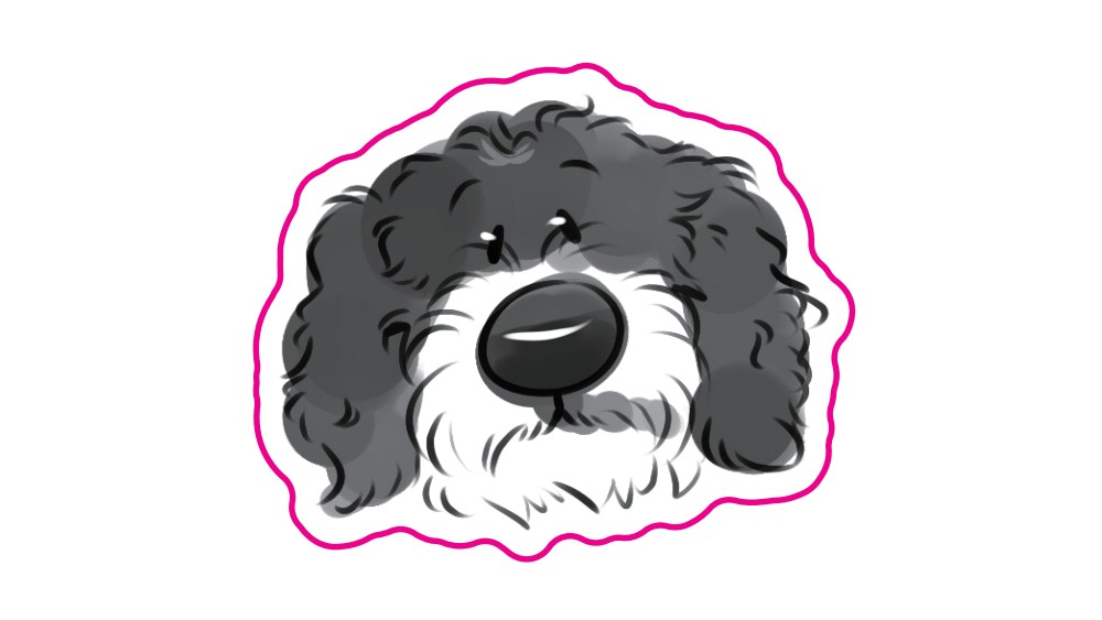 Kobe Dog Sticker (Iron165 Keyboard Extra Addon) – CannonKeys