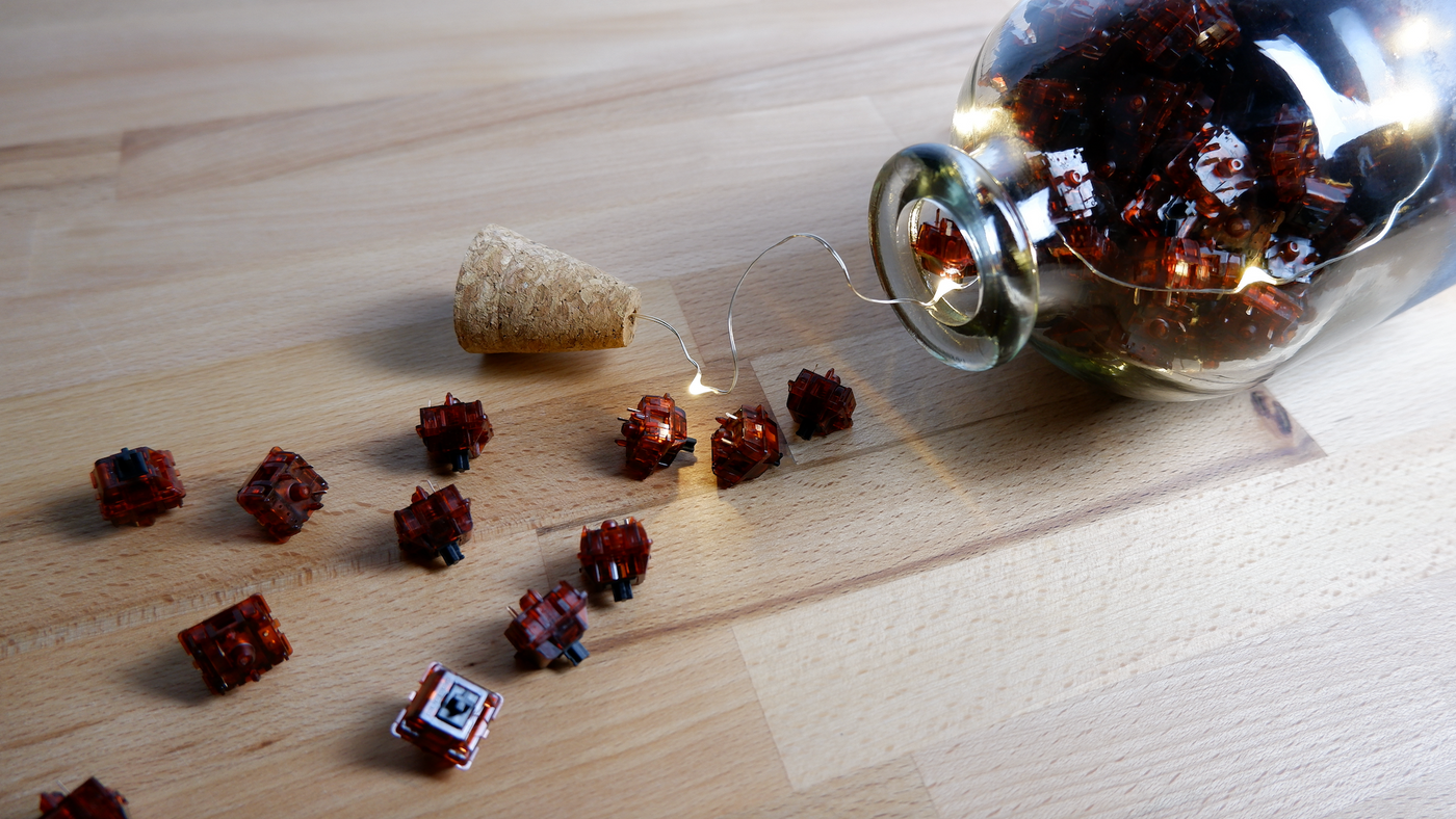 T1 Dark Amber Full Nylon Switch by Durock – CannonKeys