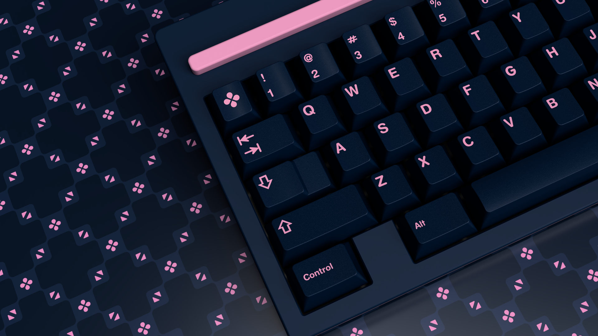 GMK Pink on Navy – CannonKeys
